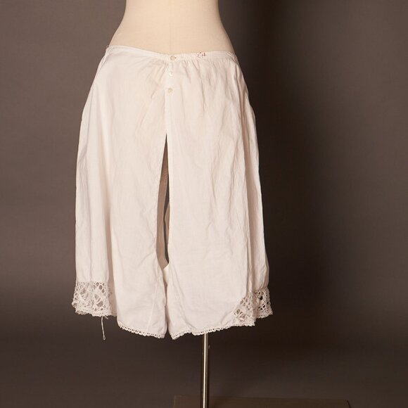 Antique | Intimates & Sleepwear | Antique Split Leg White Lace Bloomers ...